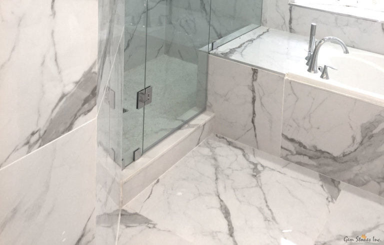 Eterna Calacatta Grey Porcelain Tile