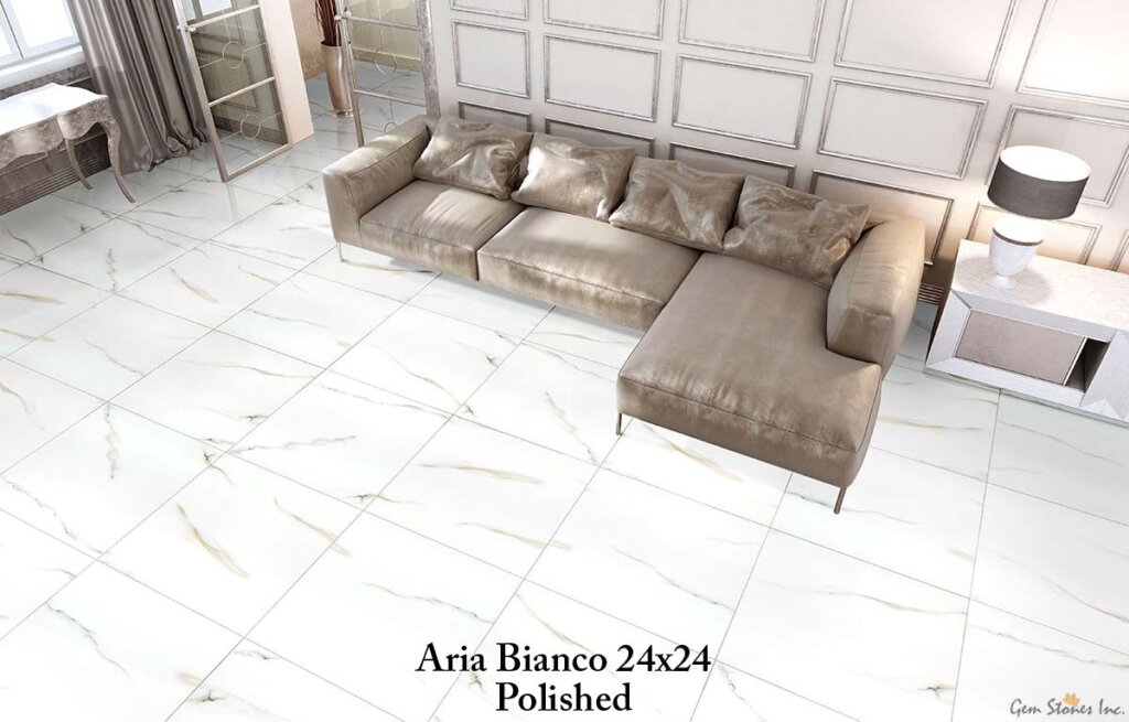 Aria Bianco Polished Porcelain Tile