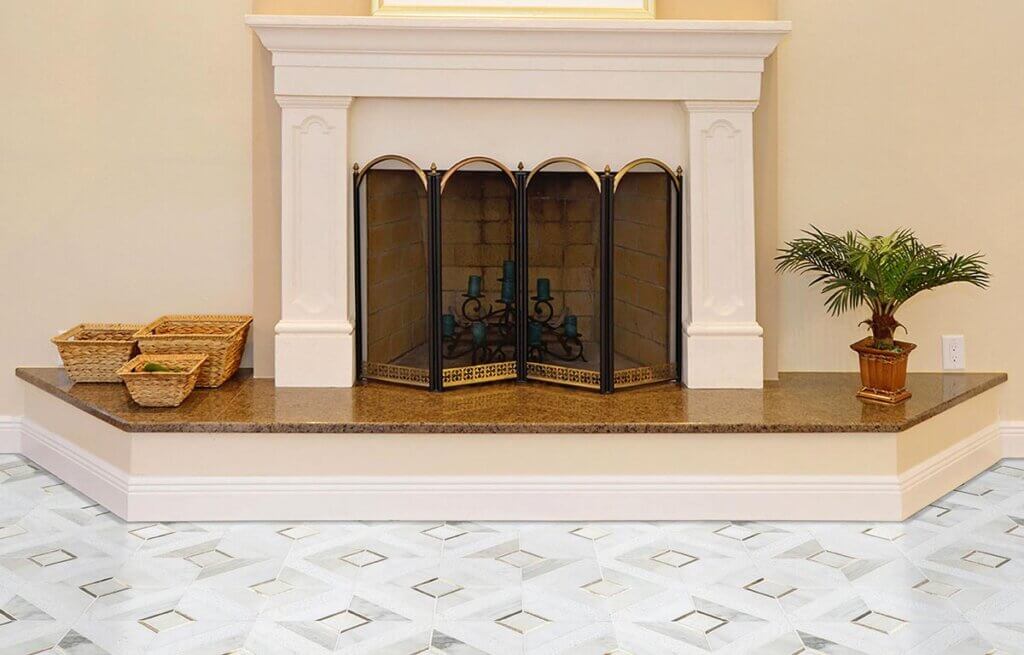 Verona Gold Pattern Marble Mosaic