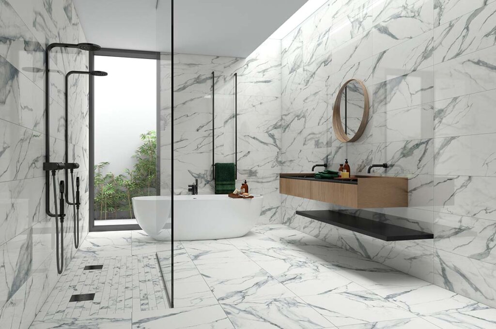 Splendid Oceanic 10″x22″ Glossy Wall Tile
