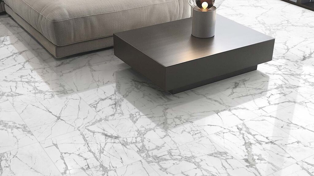 Eterna Invisible White Polished Porcelain Tile | Gem Stones Tiles ...