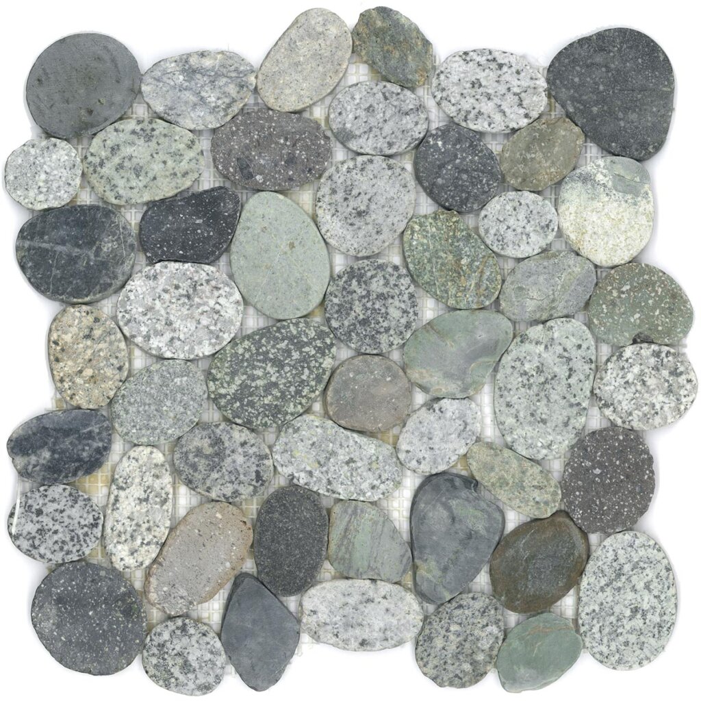 Riverstone Panu Multicolour Honed Pebble Mosaic